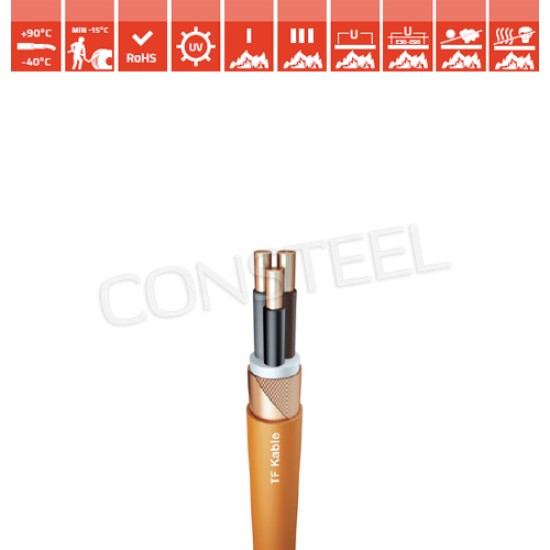 Fire-resistant safety cables - FLAME-X 950 (N)HXCH FE180/E90 0,6/1 kV